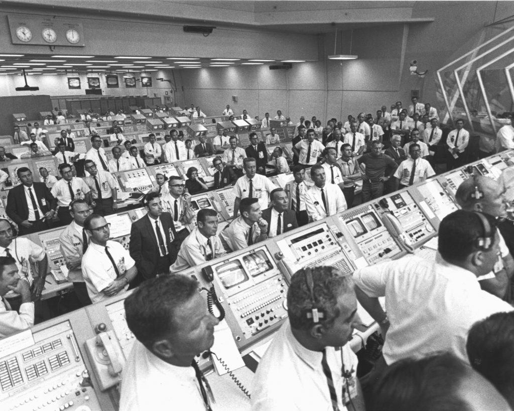 Nasa Control Room Employees 1960s